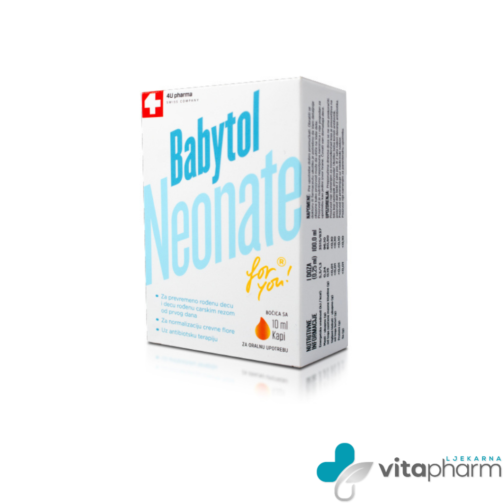4U PHARMA Babytol Neonate kapi za oralnu upotrebu, 10 ml – Mojaljekarna